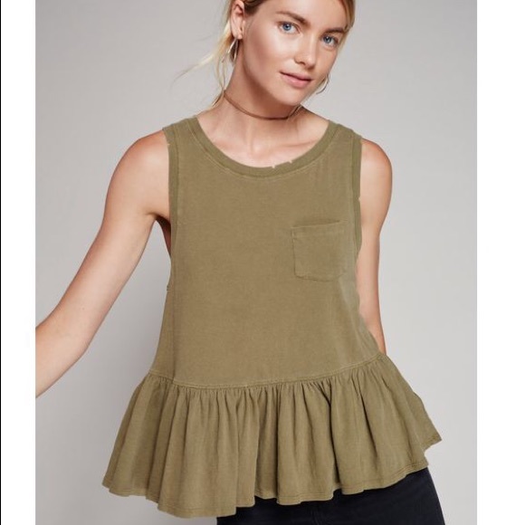 Free People | Tops | We The Free Continental Peplum Tank | Poshmark